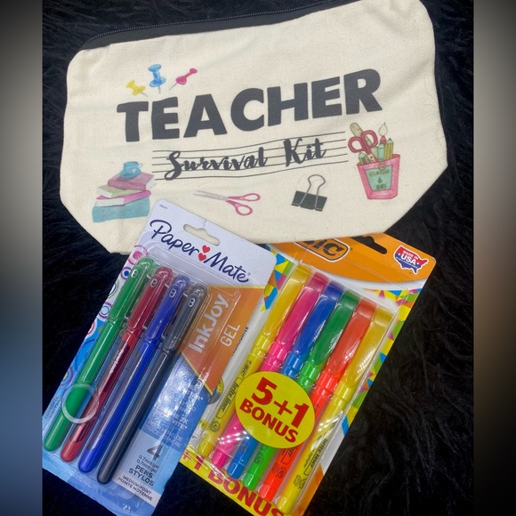 Bags | New Teacher Survival Kit Bag With Supplies | Poshmark